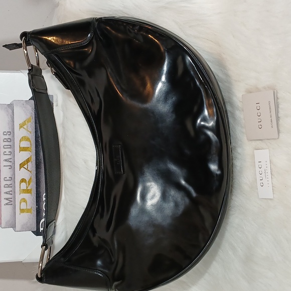 Gucci | Bags | Gucci Patent Leather Hobo Bag | Poshmark